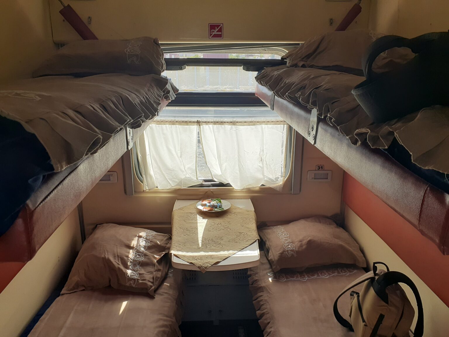 Khiva to Bukhara Train Journey in 2nd Class Sleeper with Uzbekistan ...