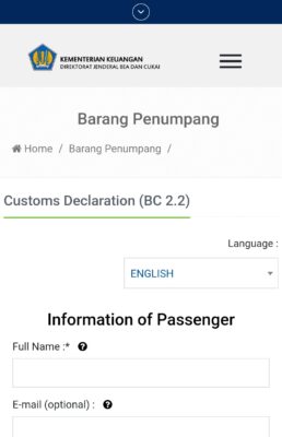 How to fill in the Indonesian customs declaration form online from your ...