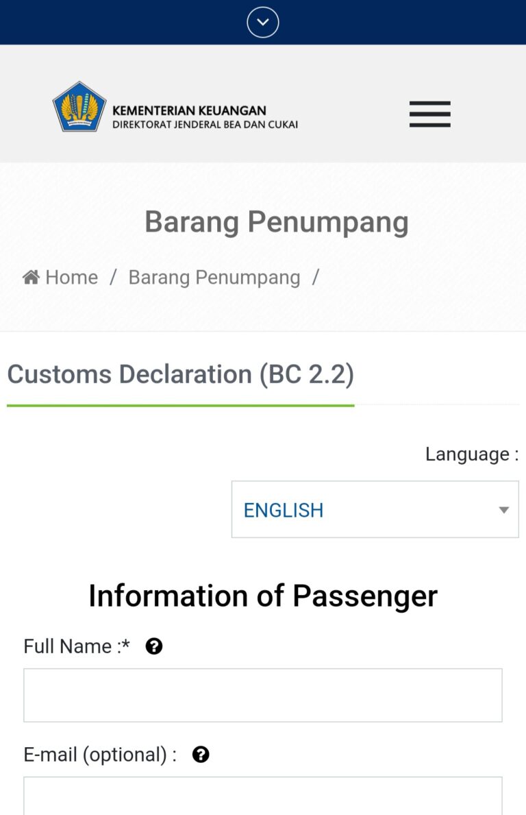 How to fill in the Indonesian customs declaration form online from your ...